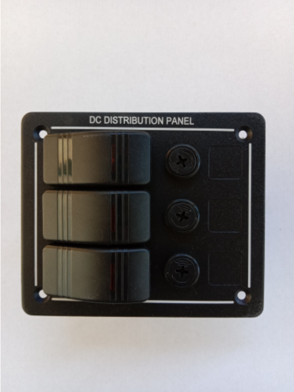 Marine Electricals - Switch Panel 3 Gang 12v/24v for only 0.00